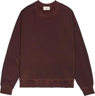 A Paper Kid Homme, Sweatshirts et sweats &agrave; capuche, Rouge, Taille: XS Felpa Girocollo Patch Logo