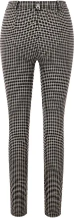 Patrizia Pepe Houndstooth Microcheck Trousers - Gray