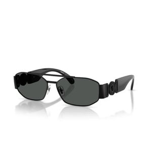 Versace Homme, Accessoires, Noir, Taille: 58 MM Rectangle Lunettes de soleil