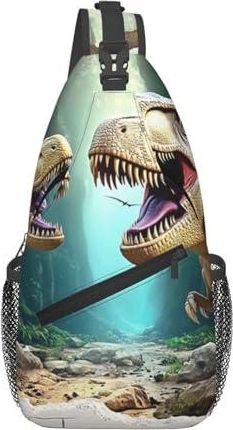 Generic Sac &agrave; dos &agrave; bandouli&egrave;re g&eacute;ant avec motif dinosaure bris&eacute; &agrave; travers le mur - Sac &agrave; dos de voyage pour homme - Sac &agrave; dos de randonn&eacute;e