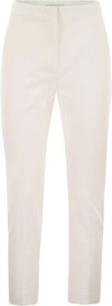 Max Mara Femme, Pantalons, Blanc, Taille: 40 FR Pantalon Cheville Coupe Slim Pegno