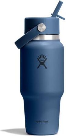 Hydro Flask Wide Flex Straw Travel Bottle 710 ml (24 oz) - Auslaufsicher, isoliert, passend f&uuml;r Becherhalter - H&auml;lt Getr&auml;nke 24 Std. kalt - Flex Strohhalmdeckel -