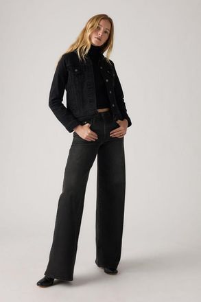 Levi's 728 High Rise Wide Leg Jeans - Damen - Schwarz / Schwarz