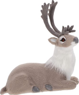 TOPBATHY 1Stk Simulation Elchdekoration Hirschfiguren Wohnkultur weihnachtshirsch Figur Kinder weihnachtsdeko Simulationstiermodelle Elch- Kunstpelz aus Kunsts