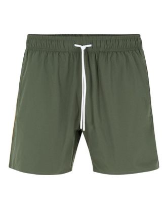 HUGO BOSS Leichte und schnelltrocknende Badehose mit Seitenstreifen in