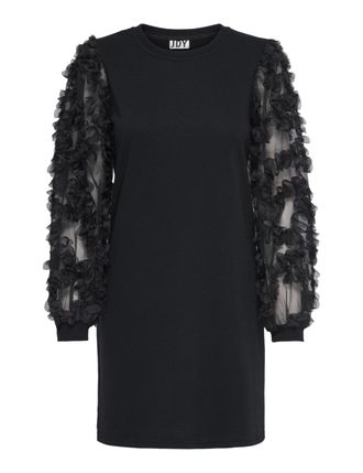 Jacqueline de Yong Damen Jdyfairview L/S Sweat Dress JRS, Black 1, S EU