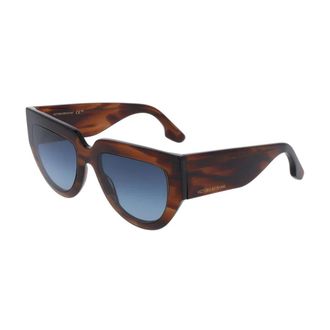 Victoria Beckham Sonnenbrille mit Acetatrahmen und Farbverlauf - - Accessories - Damen - Braun - 53 MM