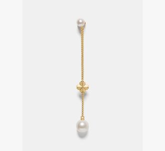 Kate Spade New York Spade Flower Pearl Ohrringe Mit Kette, Gerade