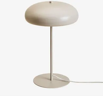 Sklum Sklum - Lampe de table en m&eacute;tal Hilma Tapioca Beige