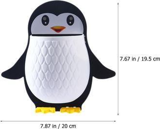 NUOBESTY 2 St&uuml;ck Wandmontierter Fernbedienungs und Stifthalter aus Robustem Kunststoff in Pinguinform Platzsparender Organizer f&uuml;r Bad K&uuml;che und B&uuml;ro