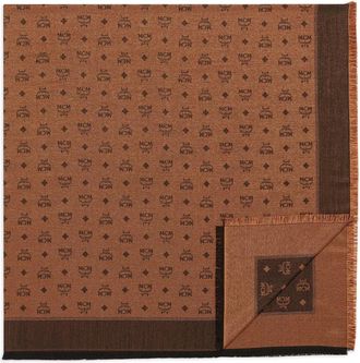 MCM Schal mit Monogrammmuster - Braun