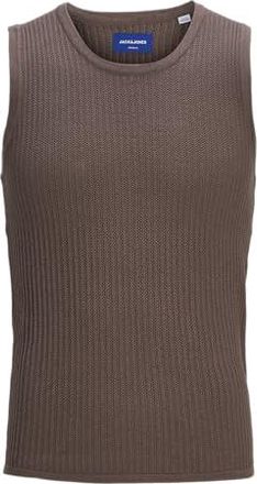 Jack & Jones Knit Tank Top Jormarrakech Débardeur en Tricot, Taupe foncé, S Homme
