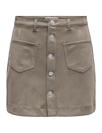 Only Onlamazing-Stina Faux Suede Skirt PNT