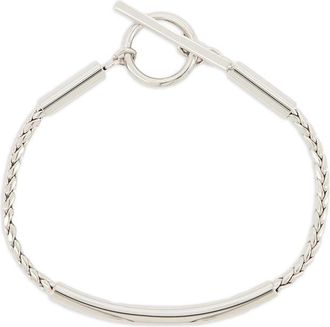 Saint Laurent Tube Chain Bracelet In Metal