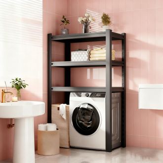 Generic W&auml;scheregale: Ablage &uuml;ber der Waschmaschine & Ablage for die Waschmaschine, passend for W&auml;sche-/Organisationszonen(L60W40,3-Tier)