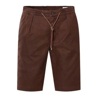 Baldessarini Homme, Shorts, Brun, Taille: W33 Shorts en Coton et Lin &Eacute;lastiques