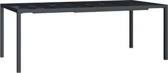 vidaXL Gartentisch Anthrazit 200x100x72 cm Stahl - Vidaxl