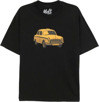 Melt T-Shirt mit grafischem Print - Schwarz