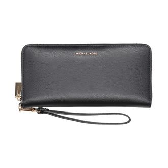 Michael Kors Jet Set Travel Large Leather Continental Wallet - - Accessories - Damen - Schwarzk - ONE SIZE