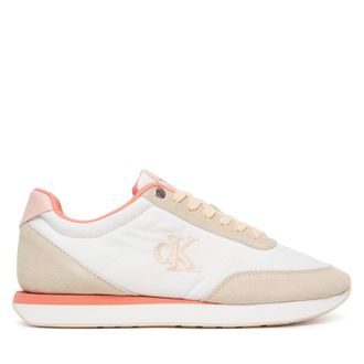 Calvin Klein Sneakers Calvin Klein Retro Runner Lace Up YW0YW01990 Wei&szlig;