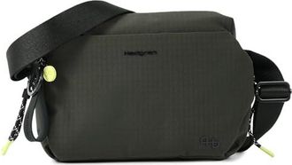 Hedgren sac à épaule bandoulière Kosho Medium Crossover Black Ink gris-vert