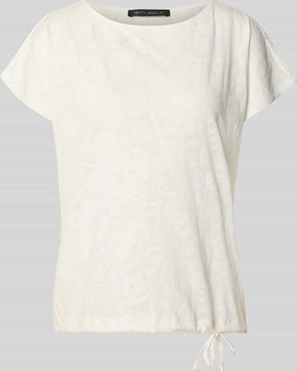 Betty Barclay T-Shirt mit Kordelzug am Saum und Rundhalsausschnitt