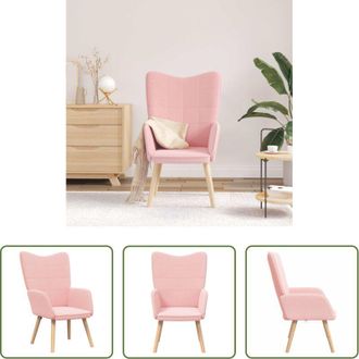 vidaXL Wohnzimmer - Sessel Rosa 62 x 67 x 95,5 cm Sherpa-Stoff