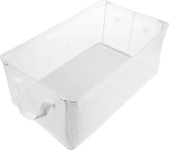 STOBOK Dekorative Lagerbeh&auml;lter Mit Stahlrahmen Faltbare Schrankorganisatoren Kunststoff-lagerk&ouml;rbe Mit Griffen Kleiderschrankbeh&auml;lter