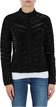 Guess Femme, Vestes, Noir, Taille: 42 FR Veste matelassée coupe-vent et déperlante