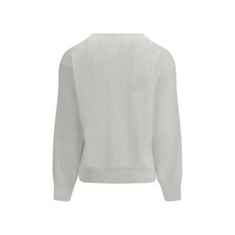 Brunello Cucinelli Womens White Linen T-Shirt