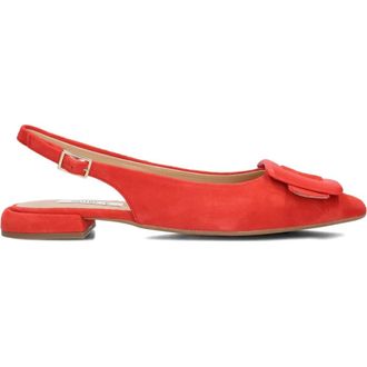 Notre-V Rote Wildleder Slingbacks f&uuml;r Frauen - - Shoes - Damen - Rot - 38 EU