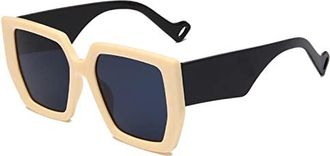 Generic Lunettes de soleil décoratives rétro tendance pour hommes et pour femmes, lunettes de soleil décoratives pour vacances en plein air (couleur : A, tail