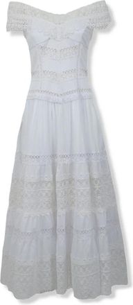 Charo Ruiz Ibiza Femme, Robes, Blanc, Taille: 40 FR Amaira Long Dress