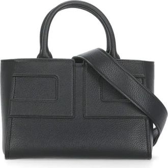 Elisabetta Franchi Shopper & Totes - Structured Pebbled Shoulder Bag - Gr. unisize - in Grau - für Damen