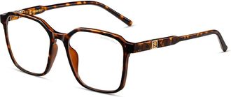 SHEEN KELLY TR90 Retro Blaulichtfilterbrille Herren Damen Vintage Eckig CR39 Klare Gl&auml;ser 80er 90er Brillen