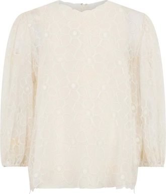 Red Valentino Femme, Blouses et Chemises, Beige, Taille: 48 FR Hauts
