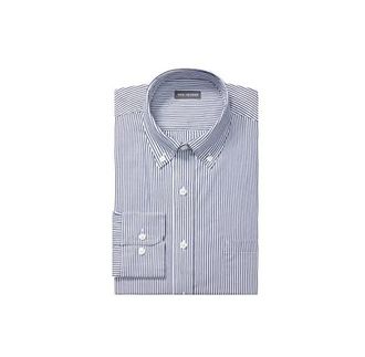 Van Heusen Chemise Pinpoint &agrave; Rayures et col boutonn&eacute; - Coupe r&eacute;guli&egrave;re - pour Homme - Bleu - 44 cm Cou 86 cm- 89 cm Manche