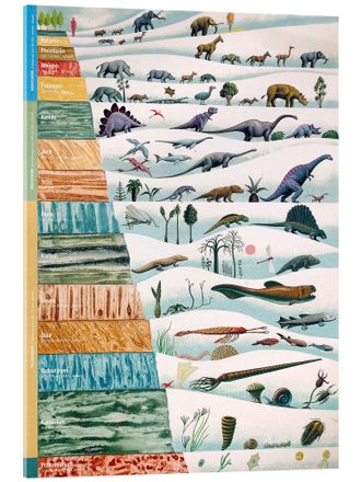 Posterlounge Dinosaurier und Erdgeschichte Acrylglasbild 30 x 40 cm Wandbilder Wanddeko