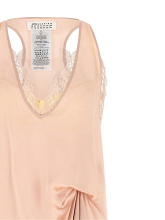 Maison Margiela Silk Lace Slip Dress - Pink