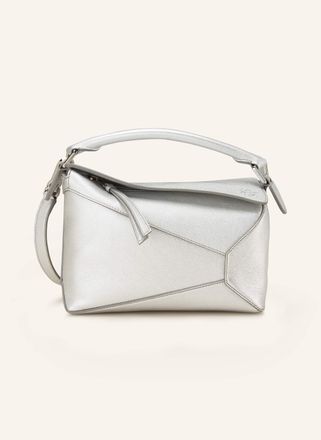 Loewe Umh&auml;ngetasche Puzzle Edge Small silber