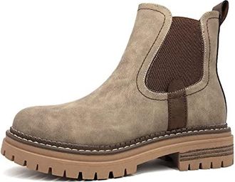 Laufsteg M&uuml;nchen Chaussures pour femme avec fermeture &eacute;clair - Marron - Loisirs, beige, 37 EU