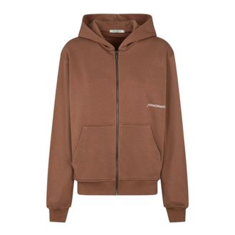 Hinnominate Hinnominate, Femme, Sweatshirts et sweats &agrave; capuche, Brun, Taille: 38 FR Felpa Basica Zip e Cappuccio