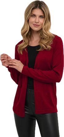 Kaffe Strickjacke KAfenia Damen Strickjacke Langarm Offen V-Ausschnitt Lang Cardigan XS, Sun-Dried Tomato