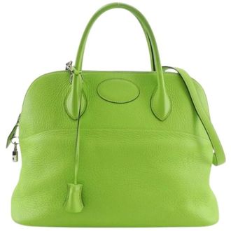 Herm&egrave;s Pre-owned Cuir sacs-main - Femme - Pre-owned - Vert - Taille: ONE Size
