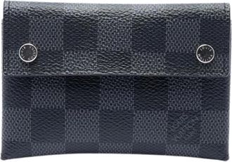 Louis Vuitton Portefeuille Pre-owned en toile Damier Graphite - Femme - Pre-owned - Noir - Taille: ONE Size