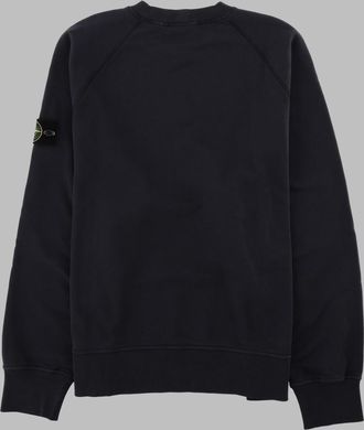 Stone Island Patch Logo Cotton Sweatshirt - Blue