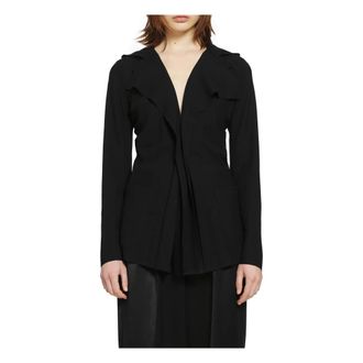 Junya Watanabe Femme, Vestes, Noir, Taille: 40 FR Pleated Twill Blazer