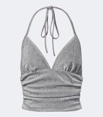 Dolce & Gabbana Top en lam&eacute; &agrave; dos nu