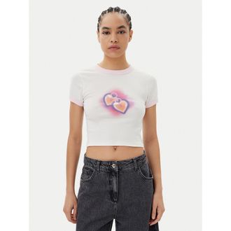 HUGO BOSS T-Shirt Dalia 50537476 Wei&szlig; Slim Fit