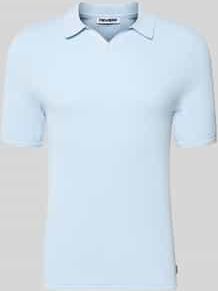 Review Slim Fit Poloshirt mit Strukturmuster